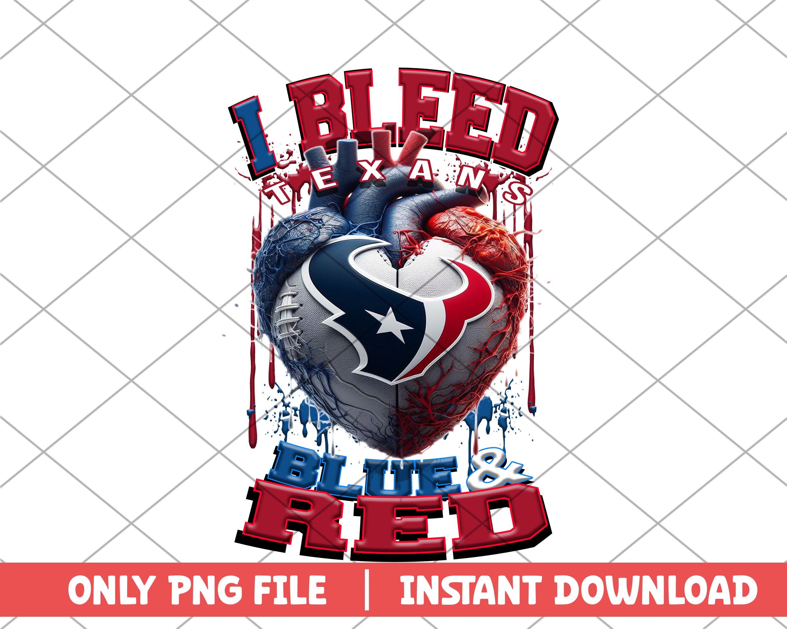 I bleed texans blue & red png, Houston Texans png – svg files for cricut