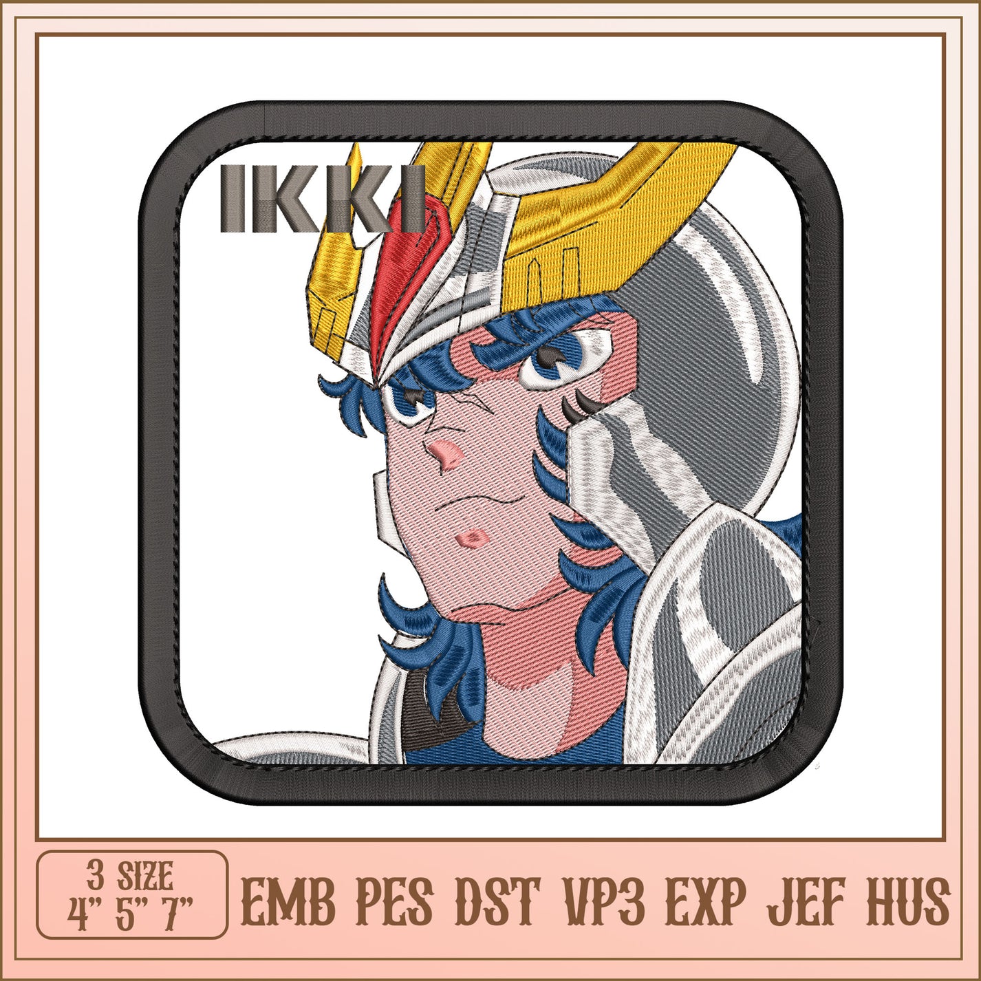 Ikki Saint Seiya Embroidery Design – svg files for cricut