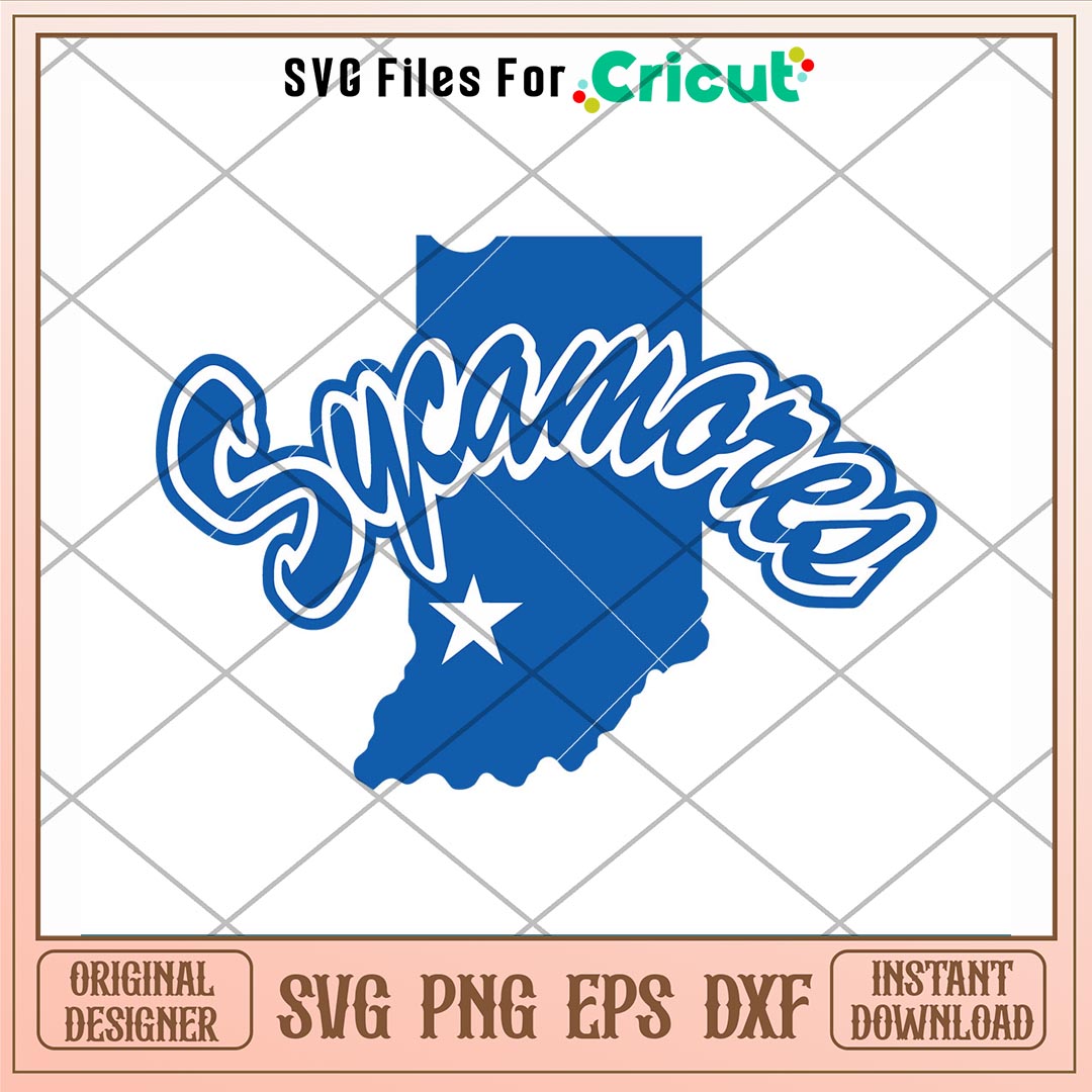 Indiana State Sycamores Logo Svg, Indiana State Sycamores Svg, NCAA Sv ...