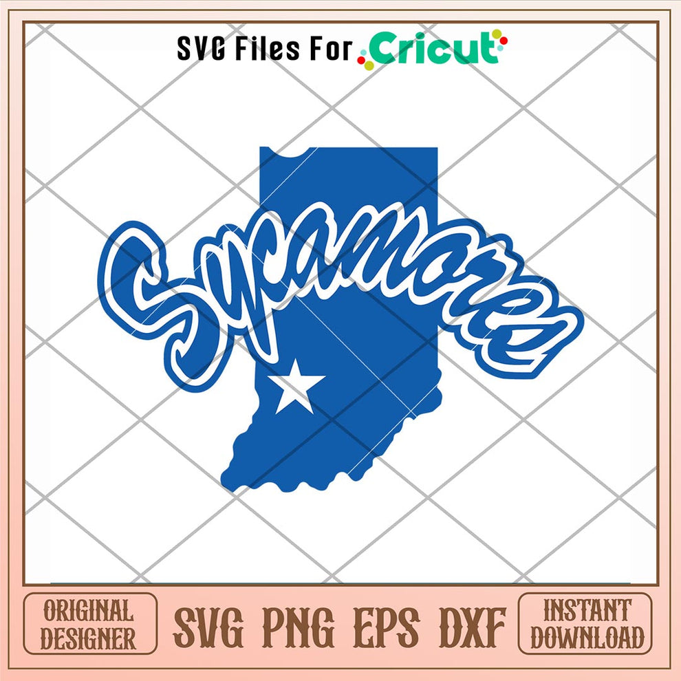 Indiana State Sycamores Logo Svg, Indiana State Sycamores Svg, NCAA Sv ...