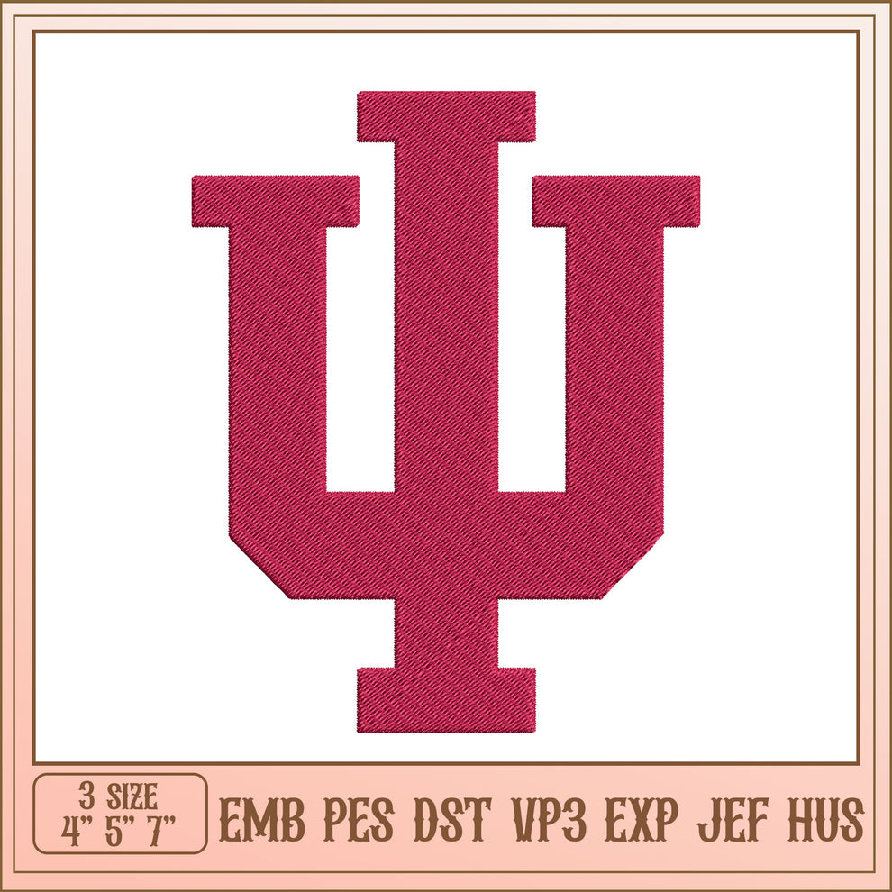 Indiana University IU Embroidery Design – svg files for cricut