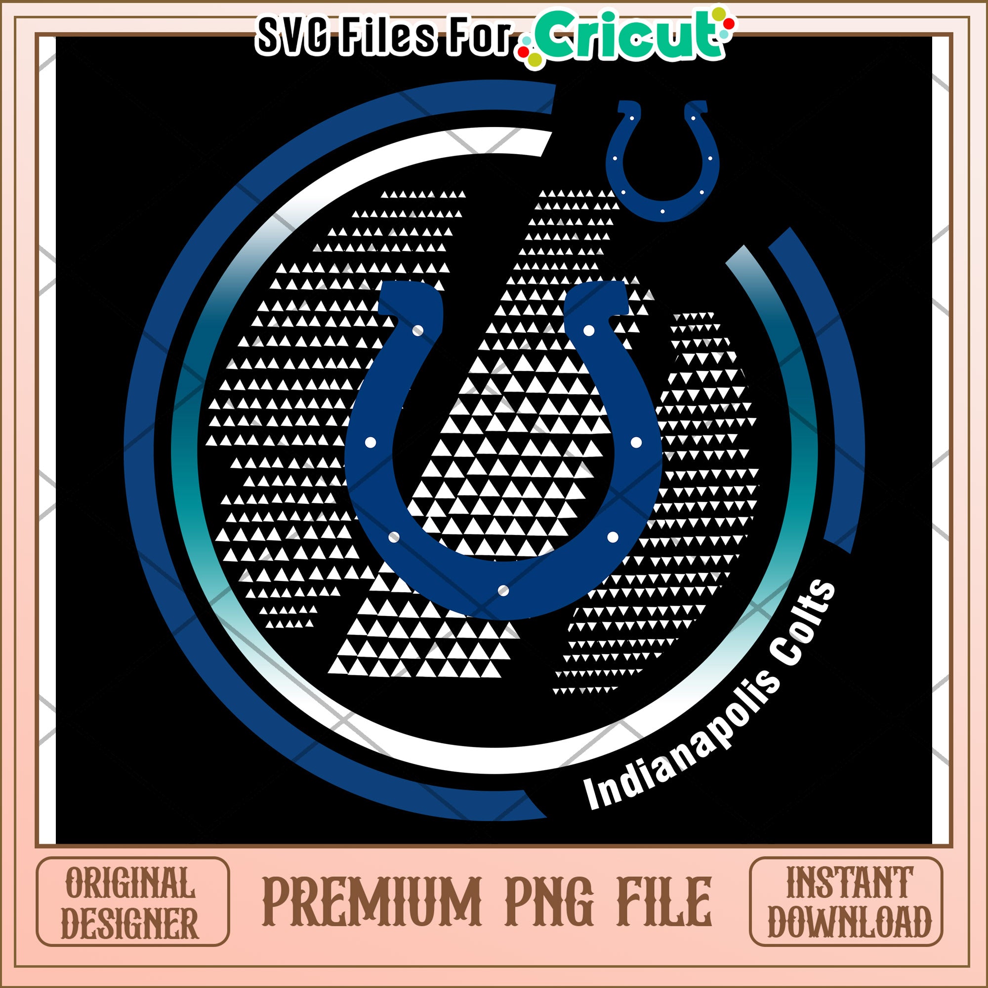 Indianapolis Colts logo design, perfect for Cricut projects – svg files ...