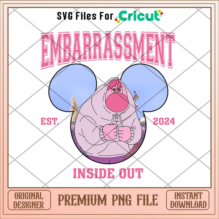 Embarrassment est 2024 Inside out 2 png – svg files for cricut