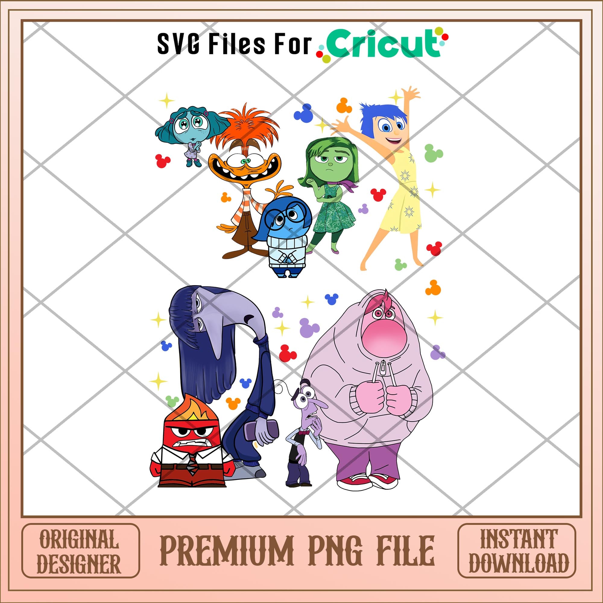 Main character Inside out 2 png – svg files for cricut