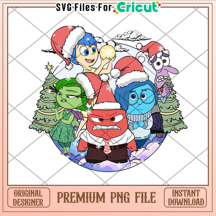 Inside Out Christmas PNG Download – svg files for cricut