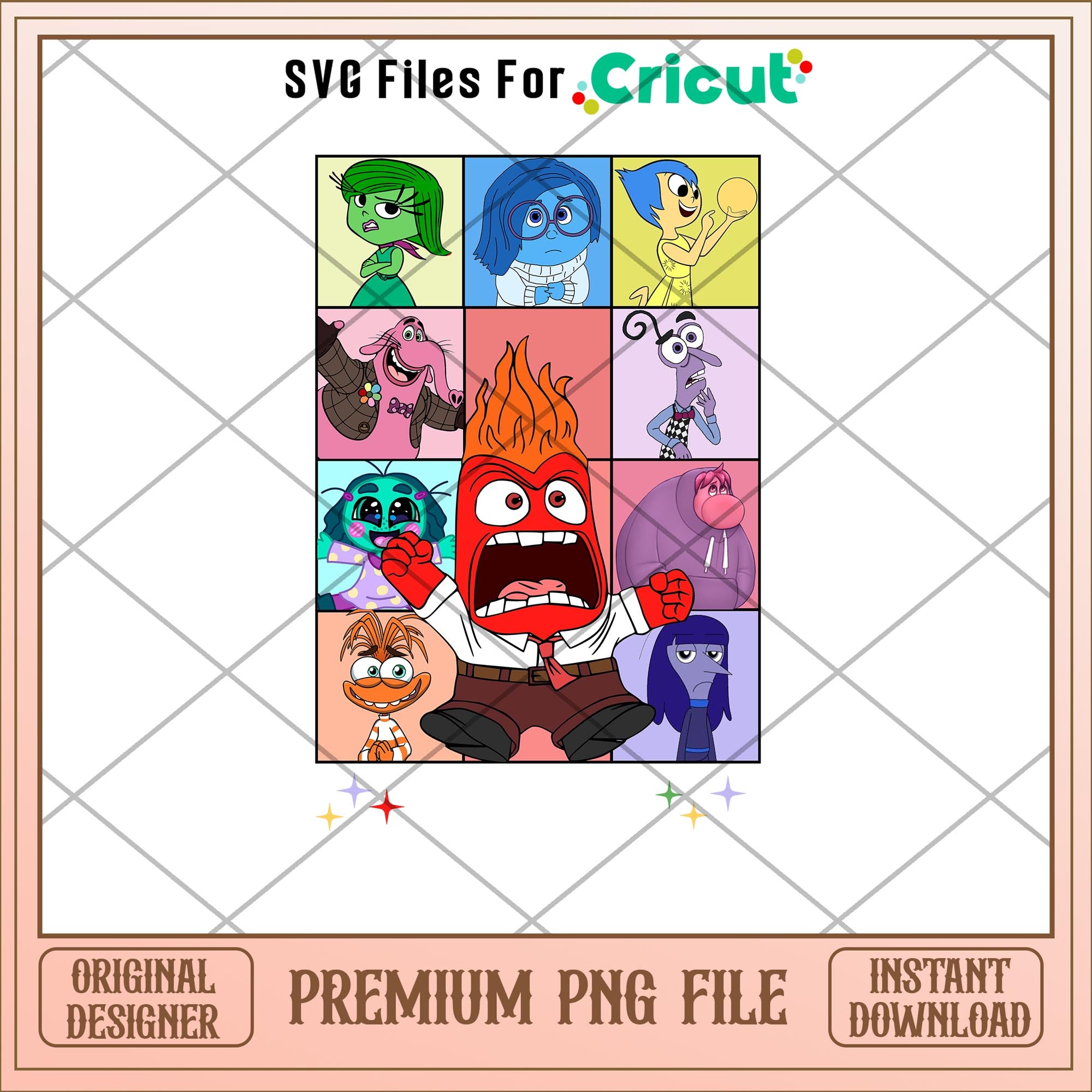 Inside out 2 feels png – svg files for cricut