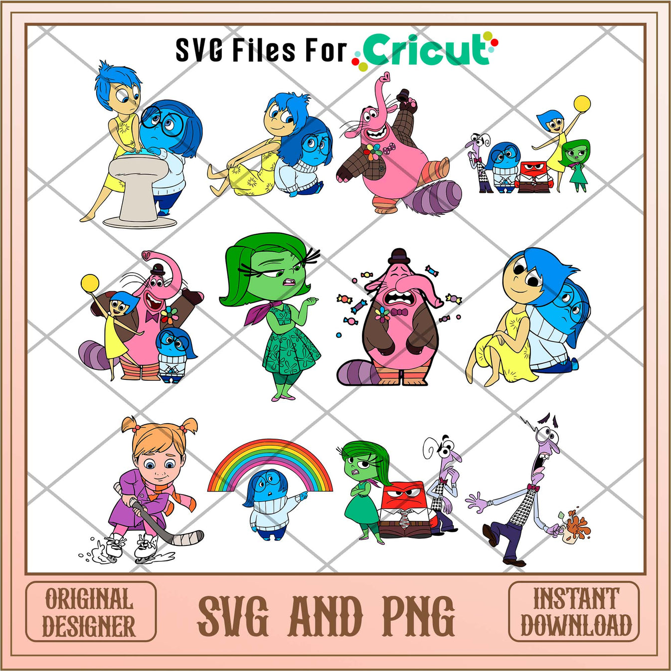 Disney Inside out 2 characters svg bundle – svg files for cricut