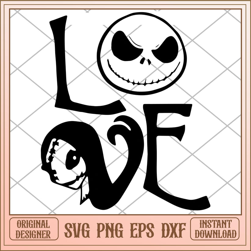 Jack Love svg, The Nightmare Before Christmas Svg, digital download ...