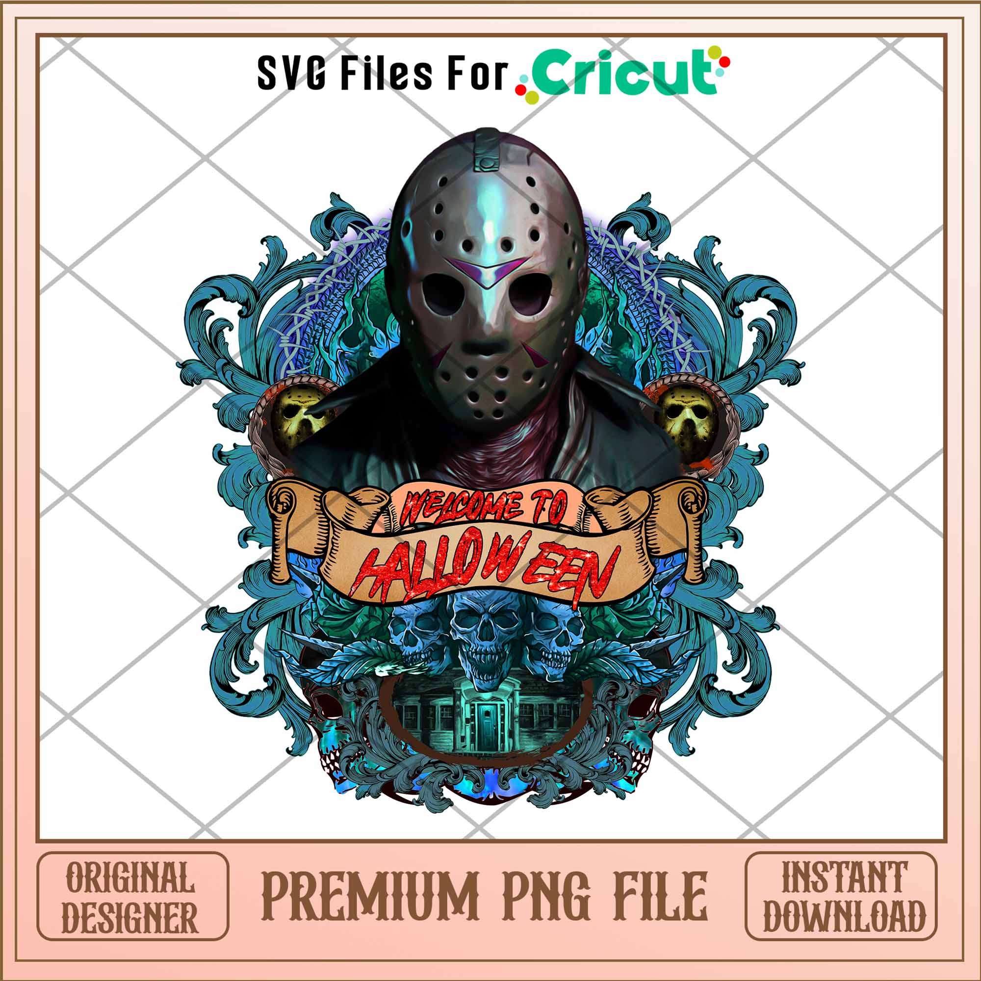 Jason Welcome To Halloween png, Horror characters png, Digital Downloa ...