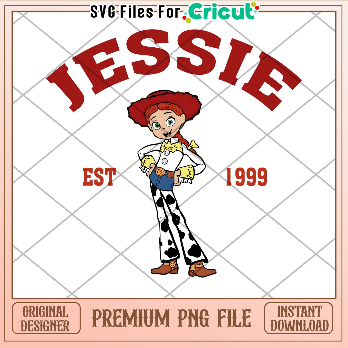 Jessie Toy Story PNG Design 1999 – svg files for cricut