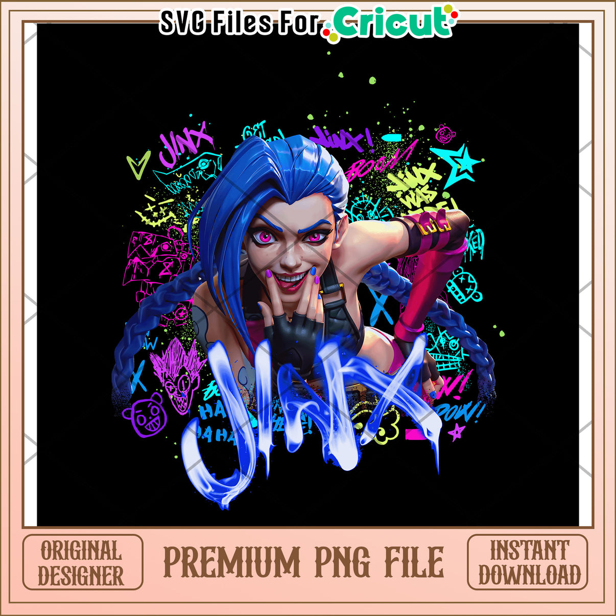 Jinx arcane png, arcane netflix png, league of legend png – svg files ...