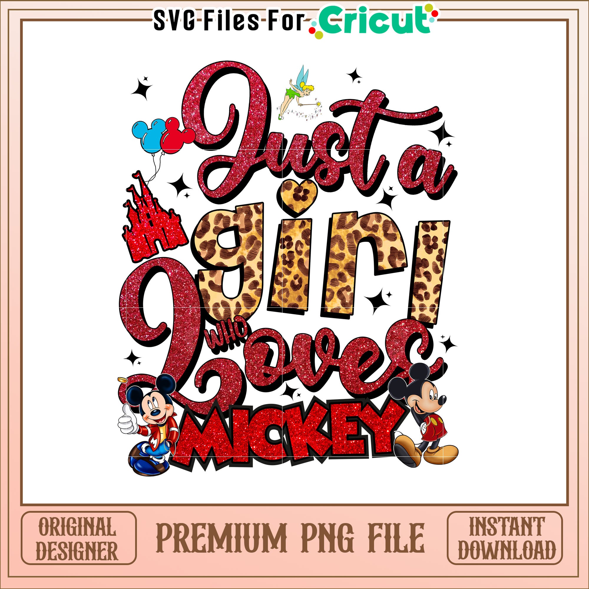 Just a Girl Who Loves Mickey Disney Themed Graphic PNG Image – svg ...