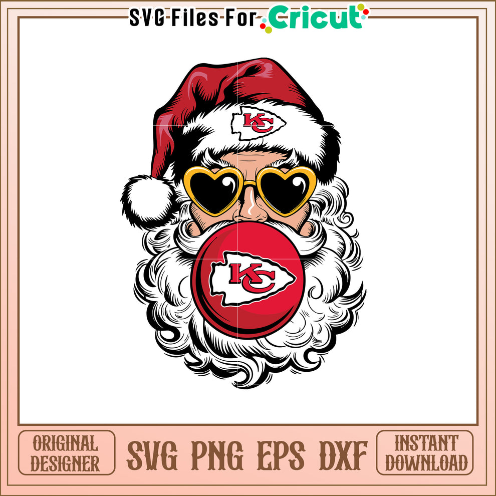 KC Chiefs Christmas SVG Design – svg files for cricut