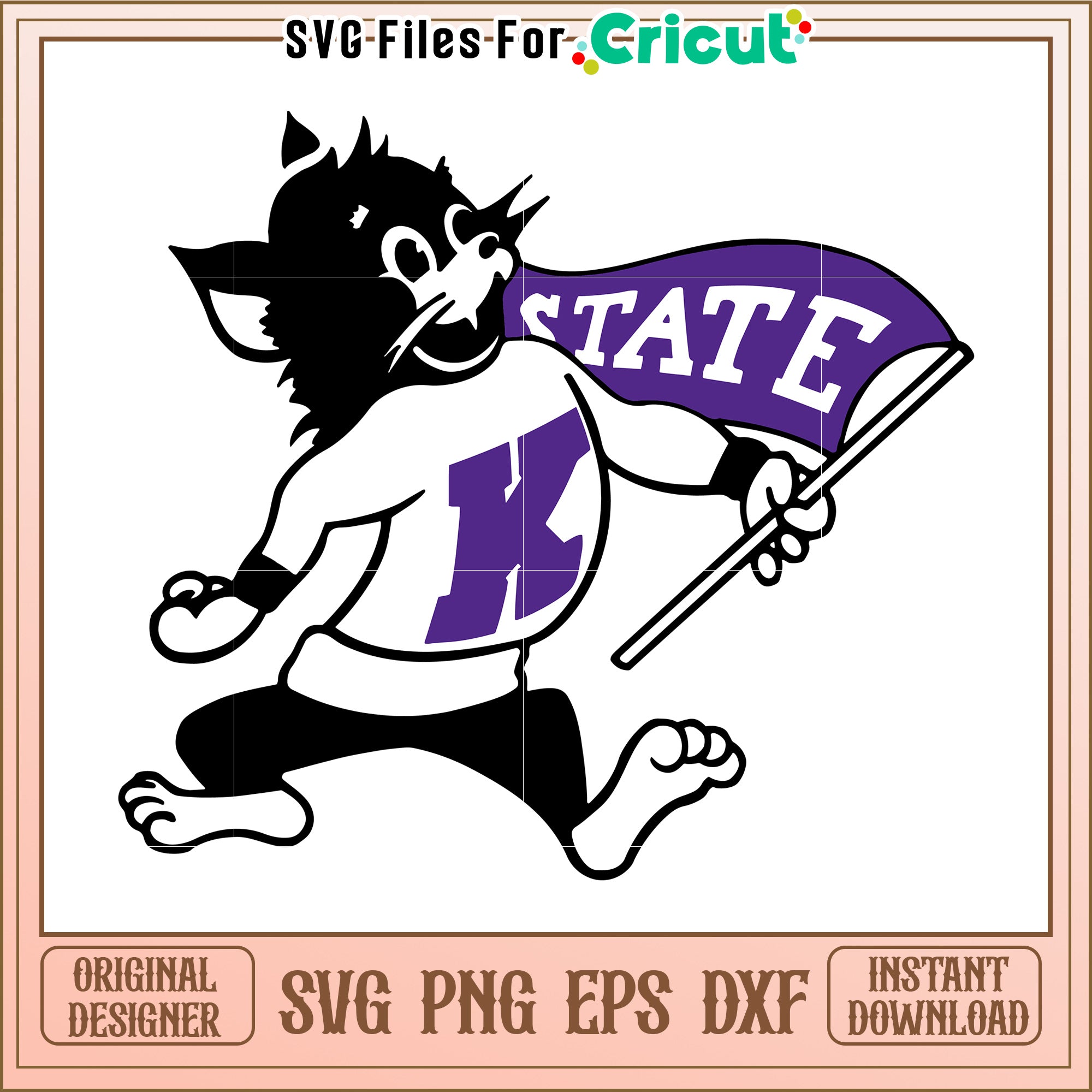 K State Mascot SVG File for Cricut, Perfect for Fans and Creators – svg ...