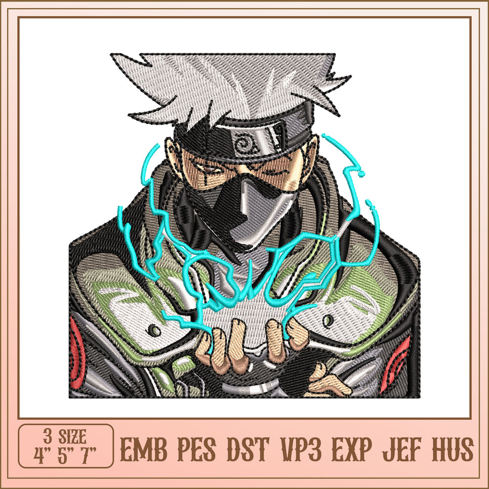 Kakashi Hatake Embroidery Design Digital Download for Sewing – svg ...