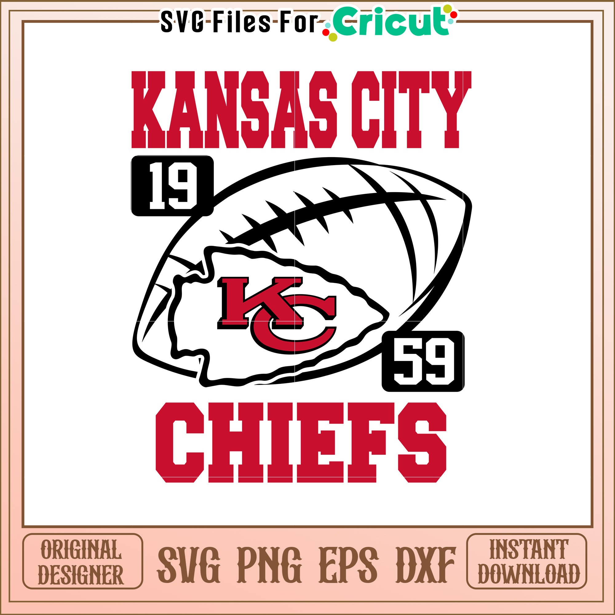 Kansas City Chiefs SVG Design for Sports Fans – svg files for cricut