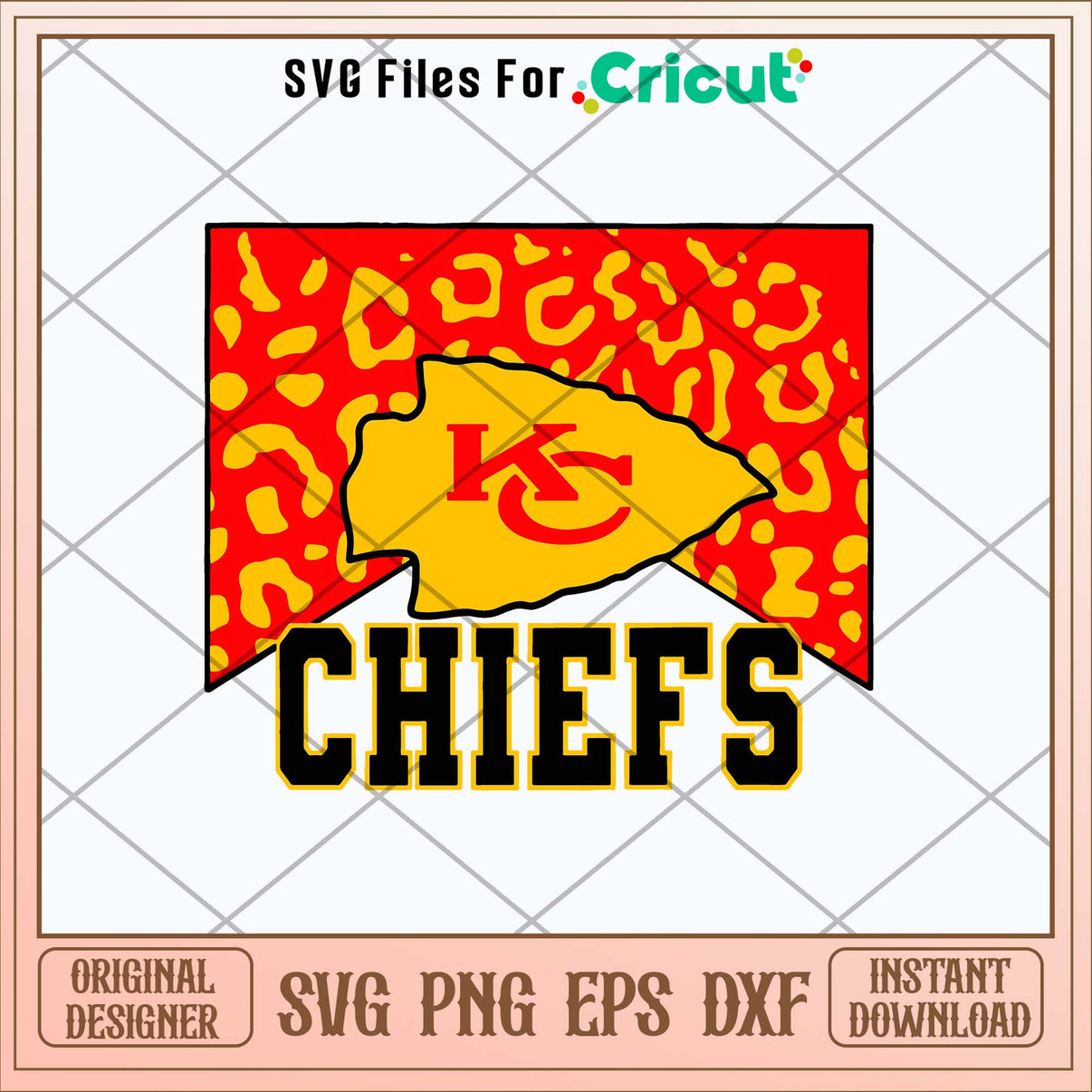 Kansas City Chiefs Team Leopard Pattern Svg – svg files for cricut