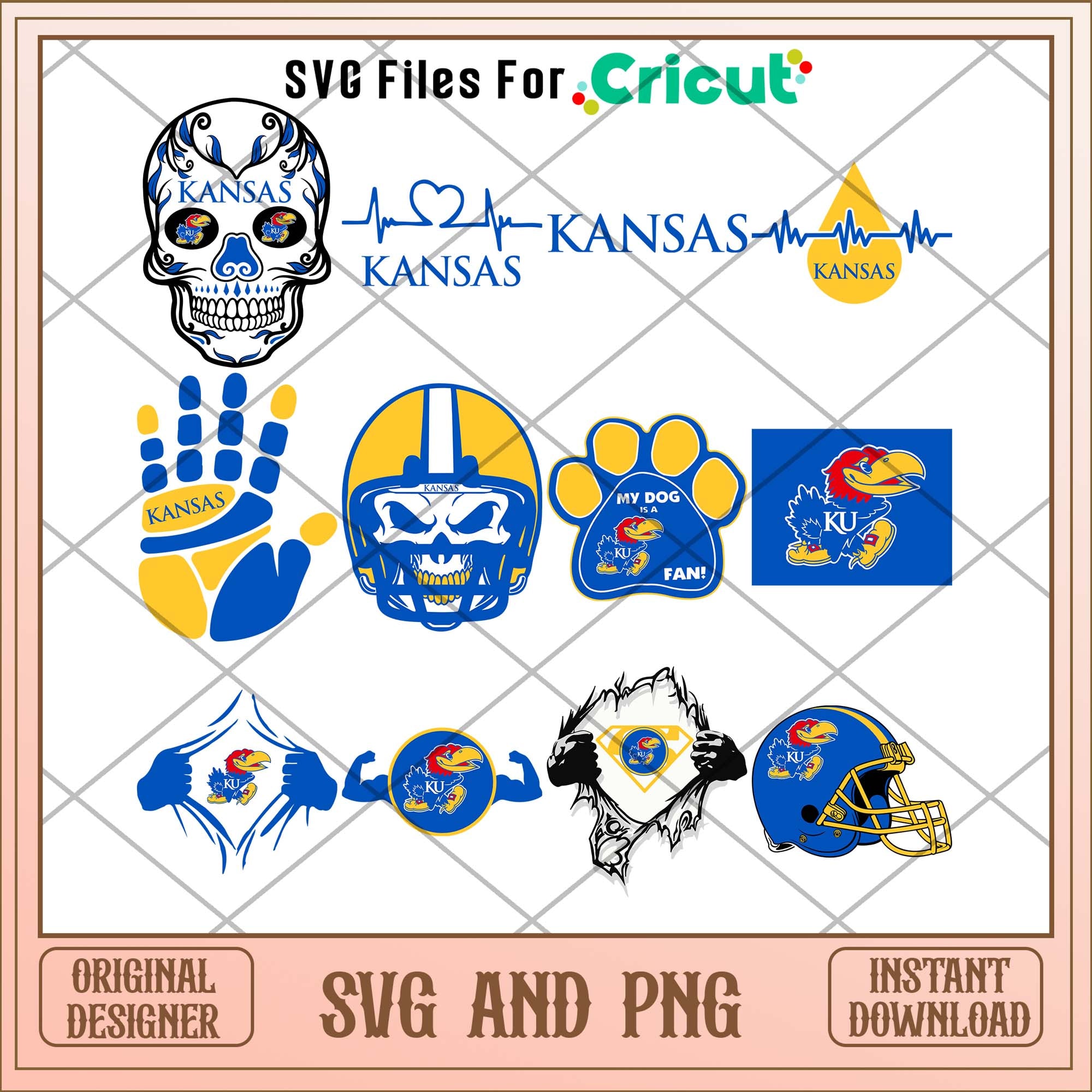 Kansas Jayhawks skull svg, Kansas Jayhawks svg bundle, NCAA svg – svg ...