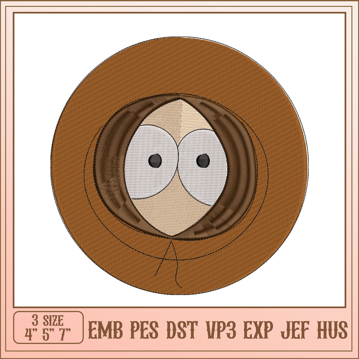 Kenny South Park Embroidery Design – svg files for cricut