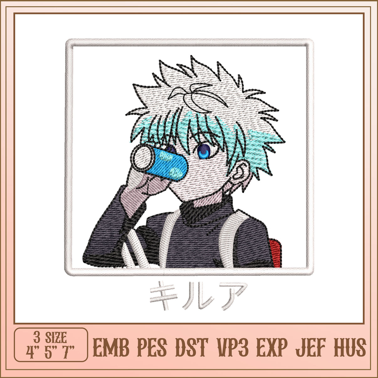 Killua Embroidery Design – svg files for cricut