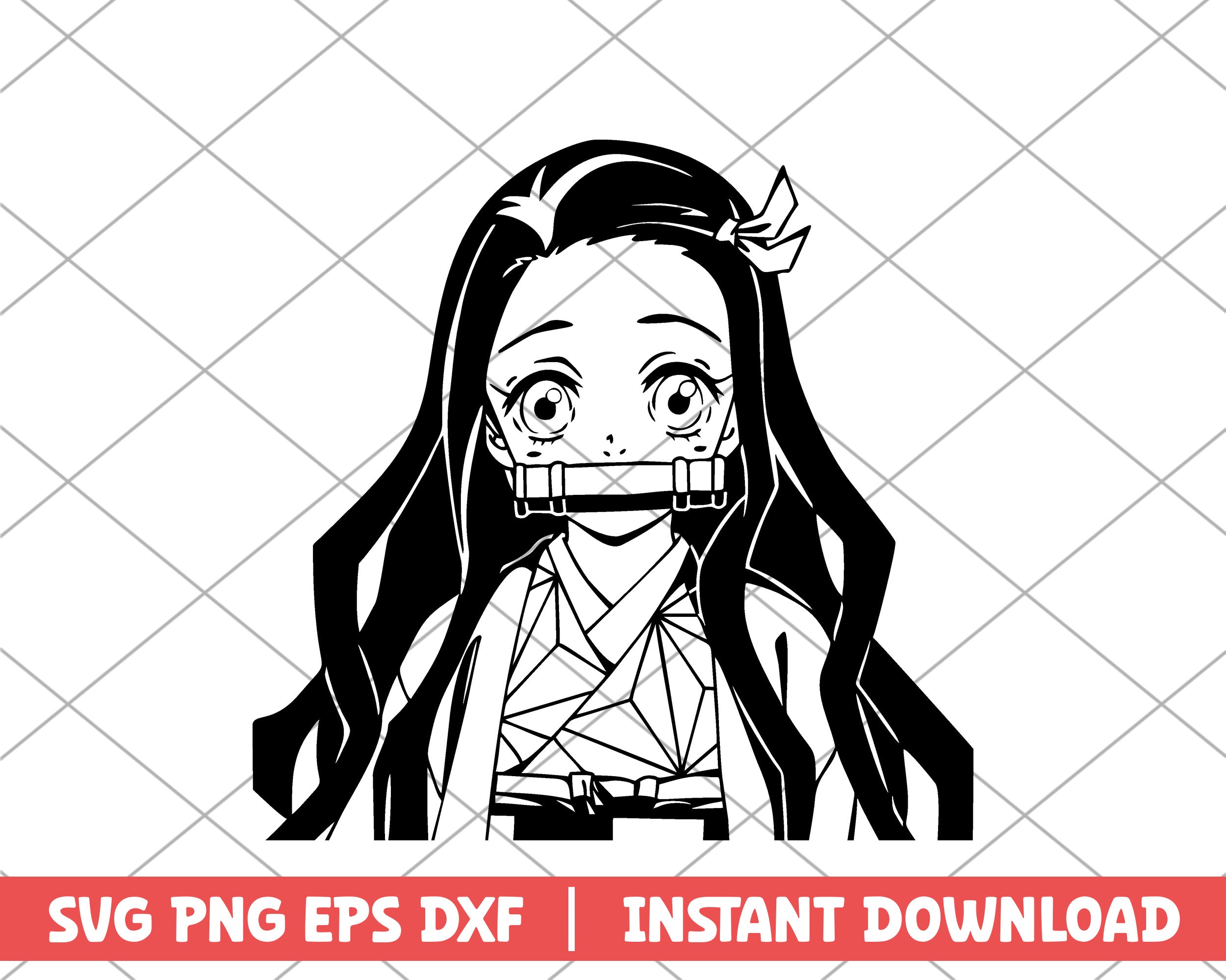 Kimetsu no yaiba kamado nezuko anime svg – svg files for cricut