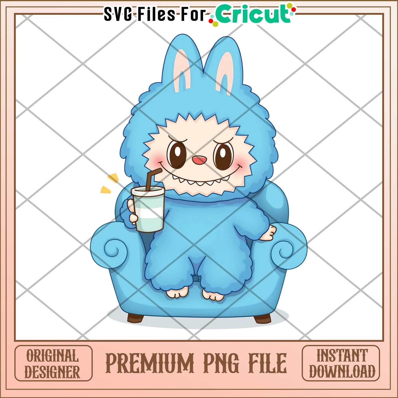 Labubu cute blue characters design png, cute labubu png, labubu charac ...