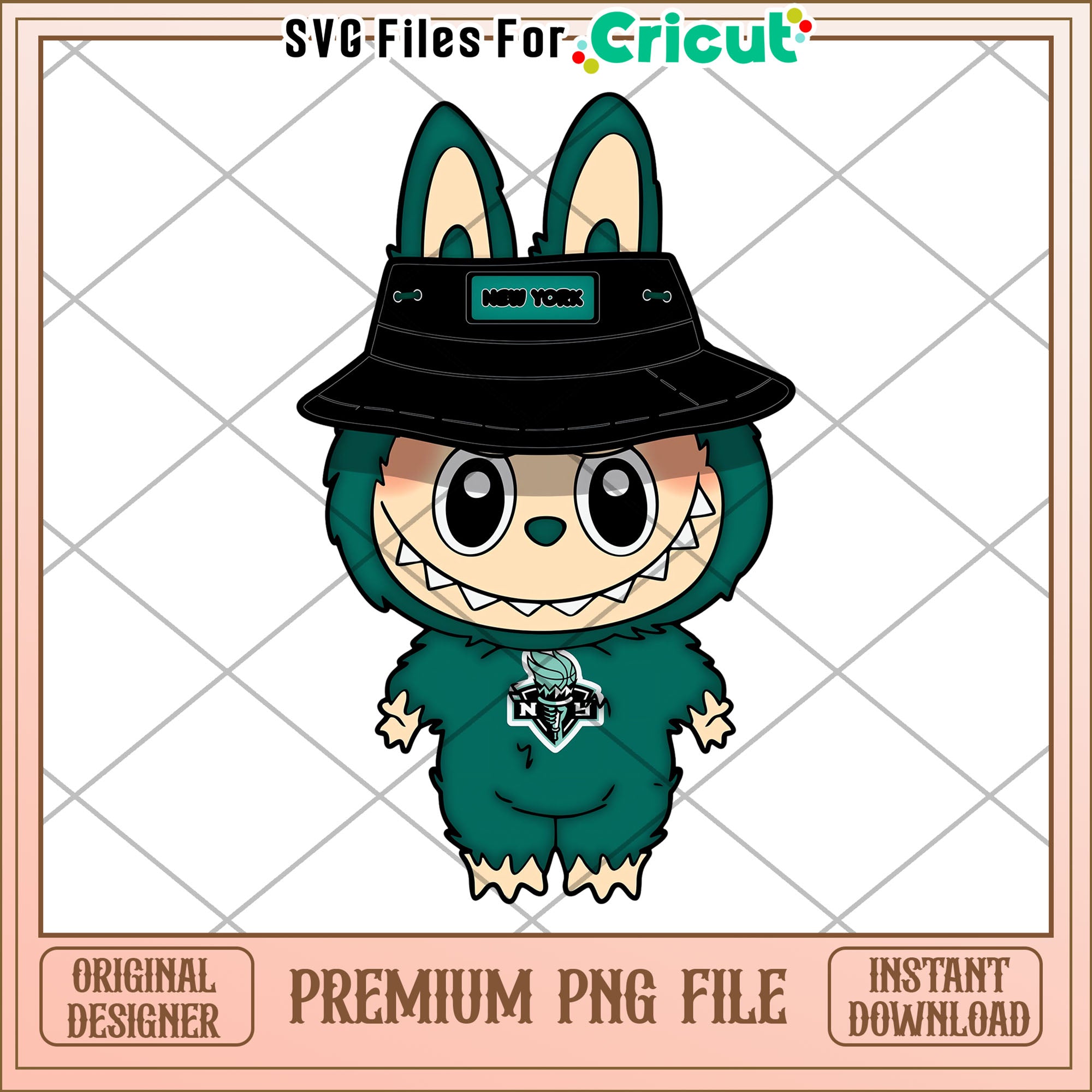 Labubu cute design new york png, labubu cute characters png, cute labu ...