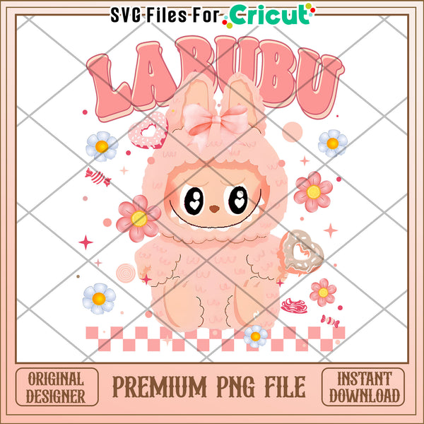 Labubu cute pink characters design png, labubu popmart png, labubu png ...