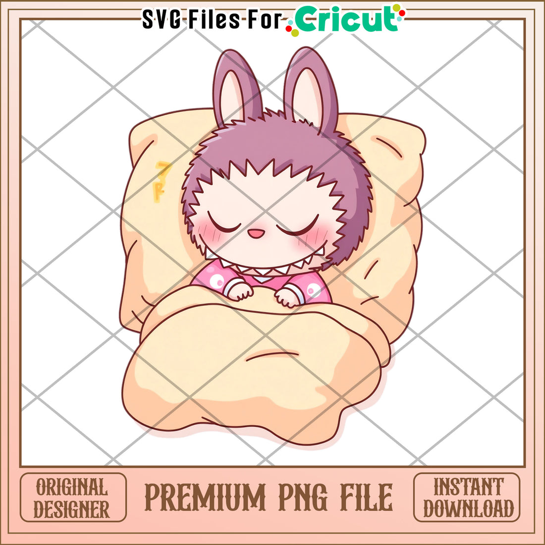 Labubu cute sleeping illustrtion png, labubu secret png, cartoon labub ...
