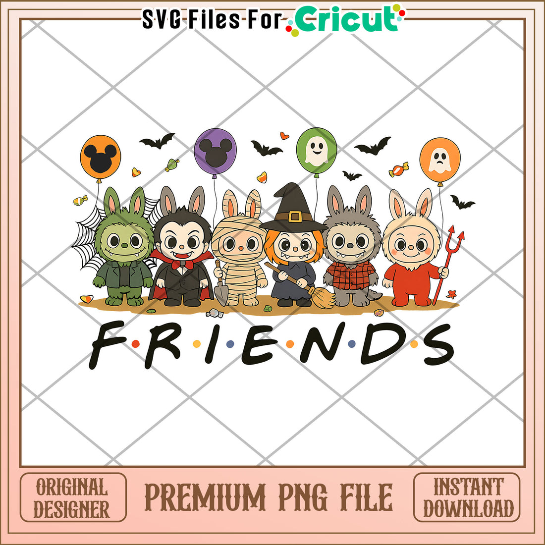 Labubu friends design png, lovely labubu png, halloween art png – svg ...