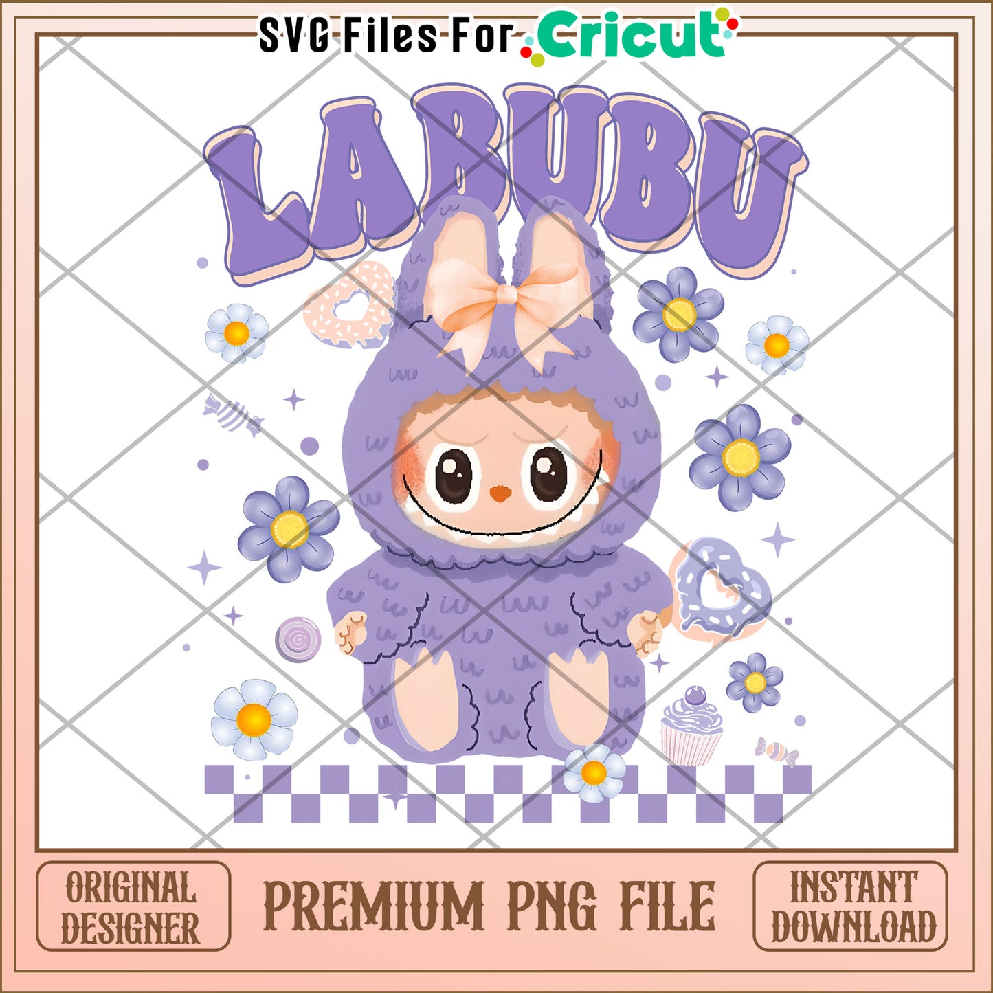 Labubu funny purple design png, labubu cartoon png, labubu popmart png ...