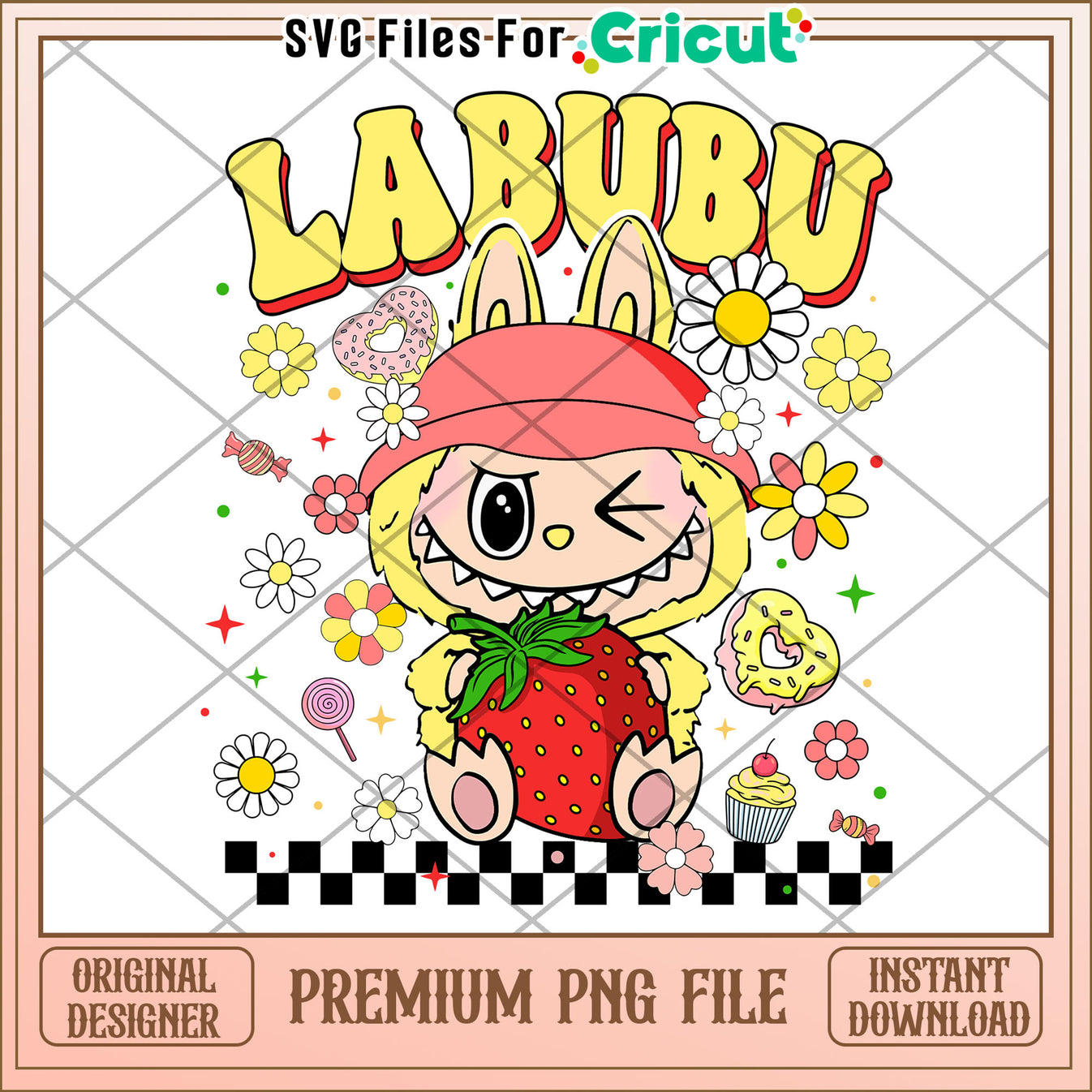 Labubu funny yellow design png, labubu cartoon png, labubu popmart png ...