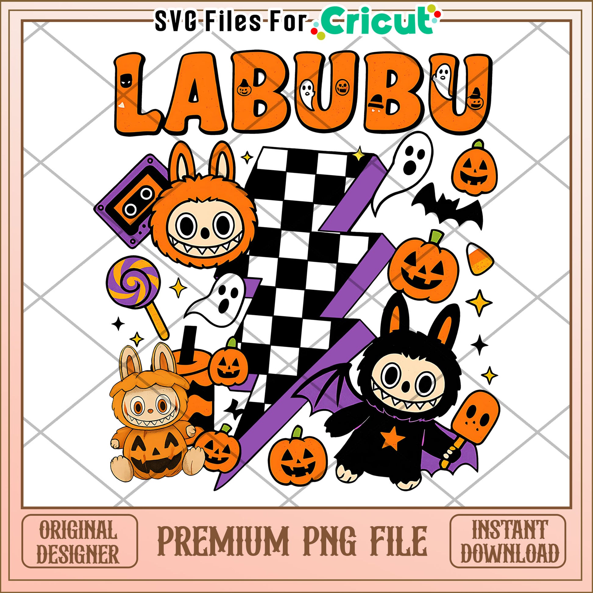 Labubu halloween decorations png, lovely labubu png, halloween art png ...
