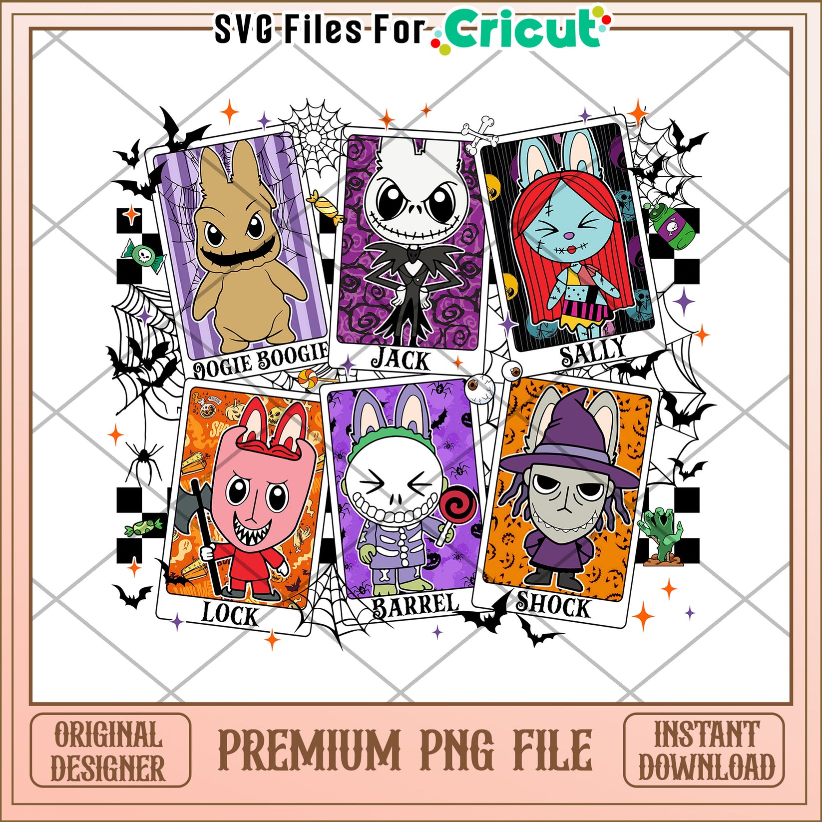 Labubu horror characters png, halloween png, halloween killers png ...