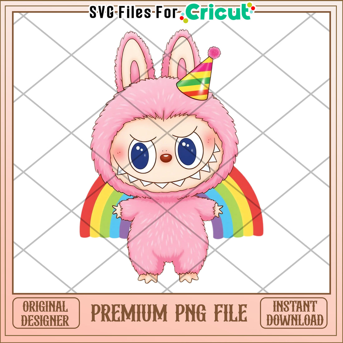 Labubu rainbow illustrtion png, labubu secret png, cartoon labubu png ...