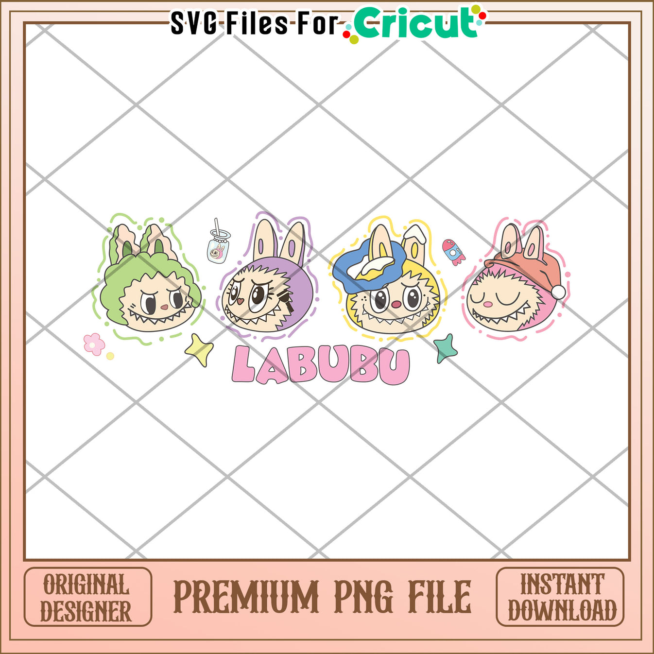 Labubu with monster friends png, the monster labubu png – svg files for ...