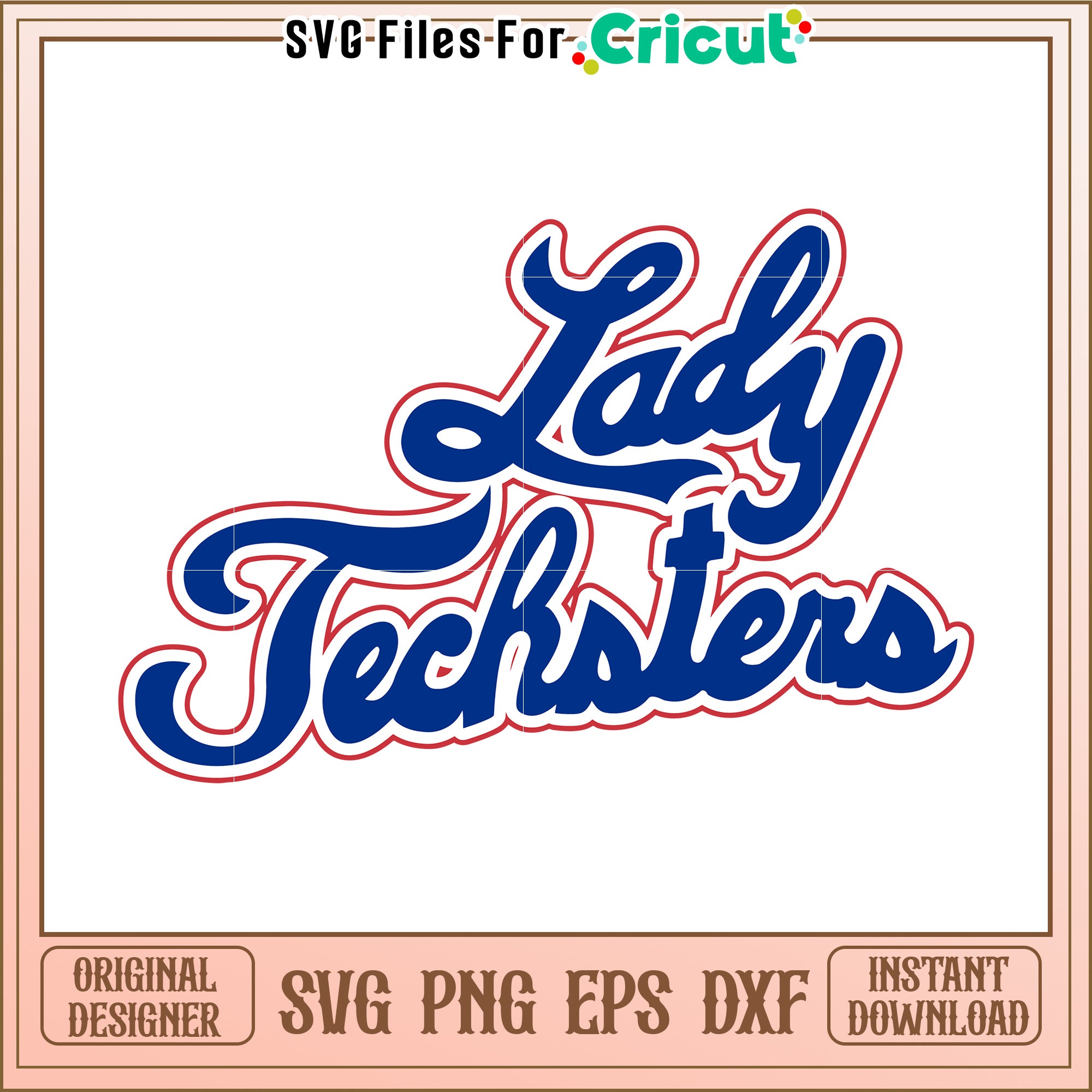 Lady Techsters SVG File for Cricut, perfect for custom apparel and dec ...