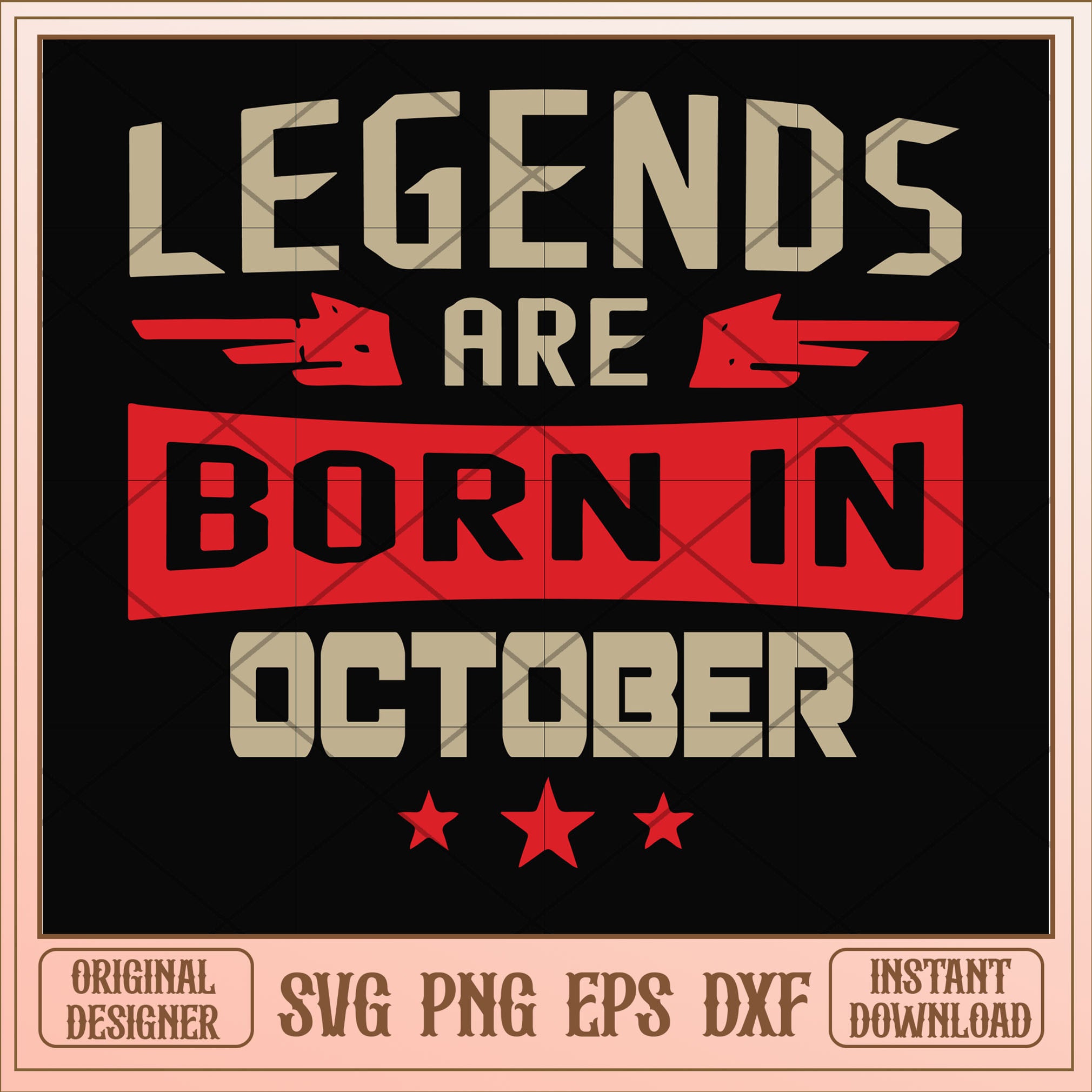 Legends are born october svg, legends svg, birthday svg – svg files for ...