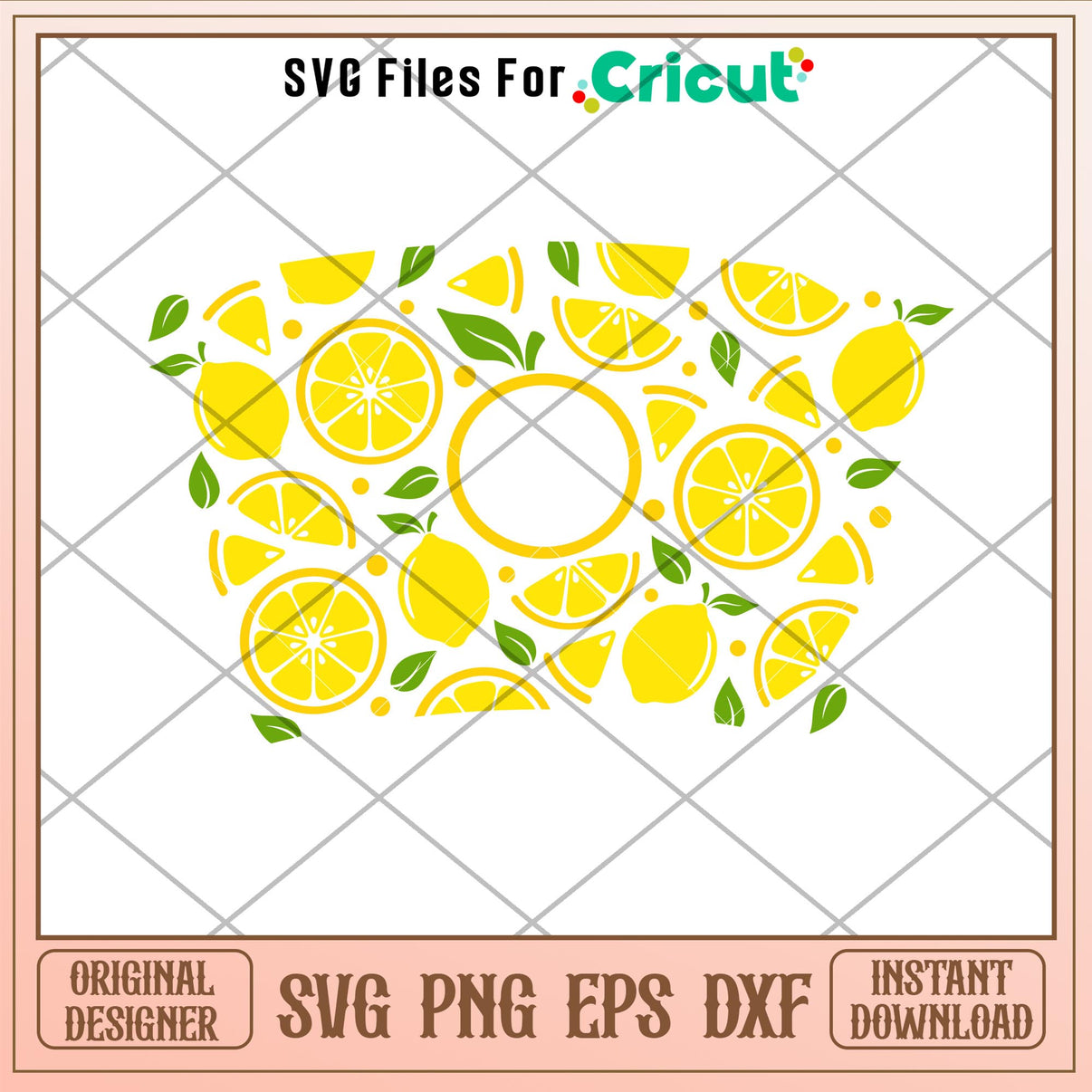 Lemon Summer Full Wrap, Lemon Summer Full Wrap Svg – svg files for cricut