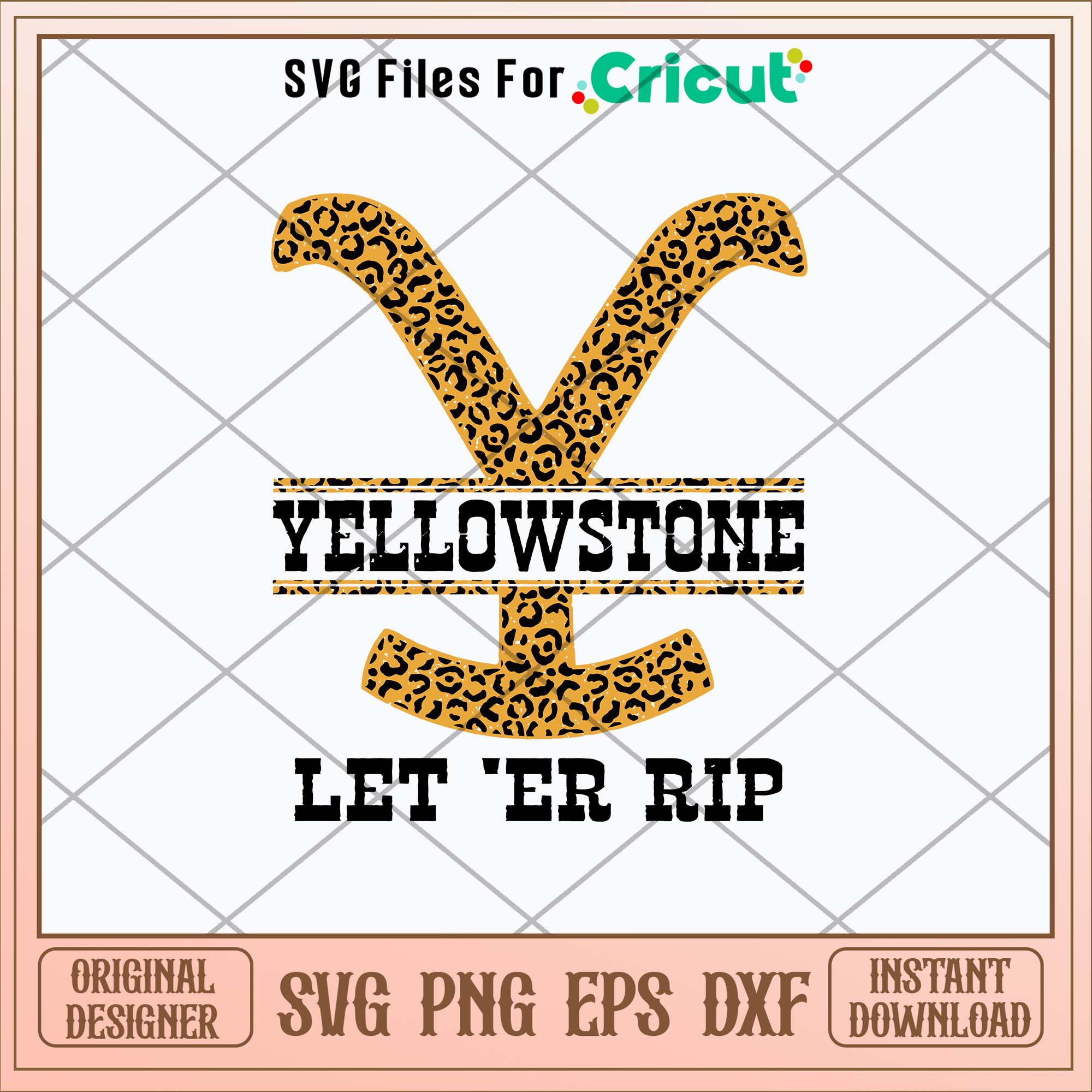 Leopard Yellowstone Let Er Rip Svg – svg files for cricut