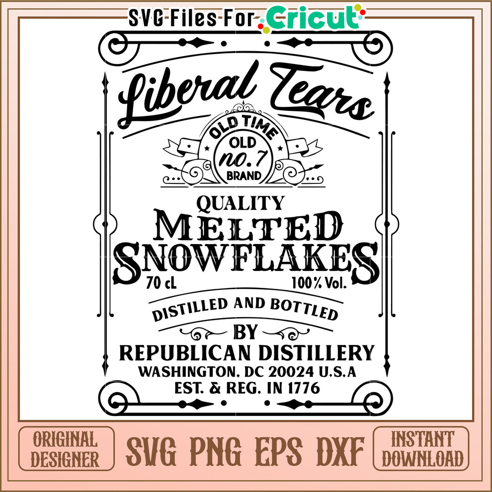 Liberal Tears Melted Snowflakes SVG – svg files for cricut