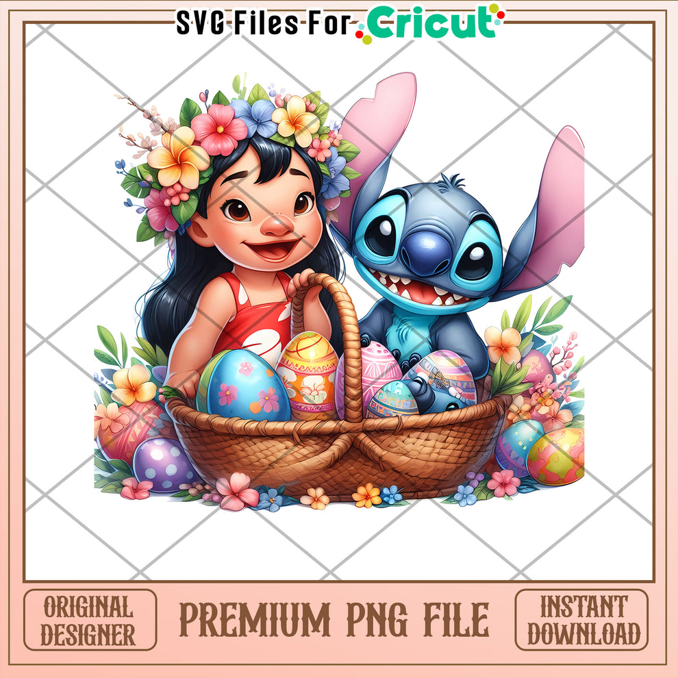Lilo Stitch Easter PNG Cricut Download – svg files for cricut