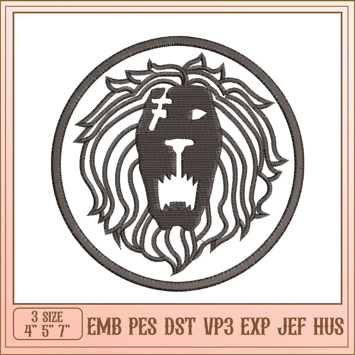 Lion Embroidery Design EMB, PES, DST, VP3 – svg files for cricut