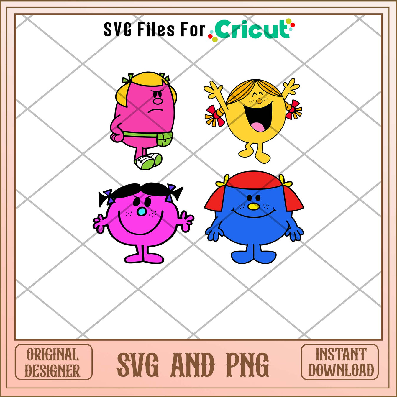 Little Miss cartoon svg bundle – svg files for cricut