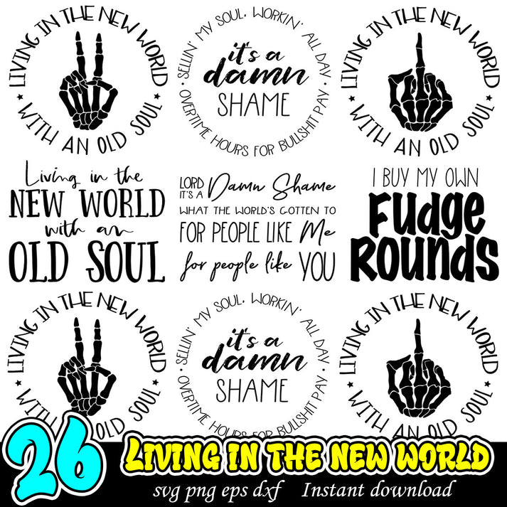 Living In the new world bundle, Quotes svg bundle – svg files for cricut