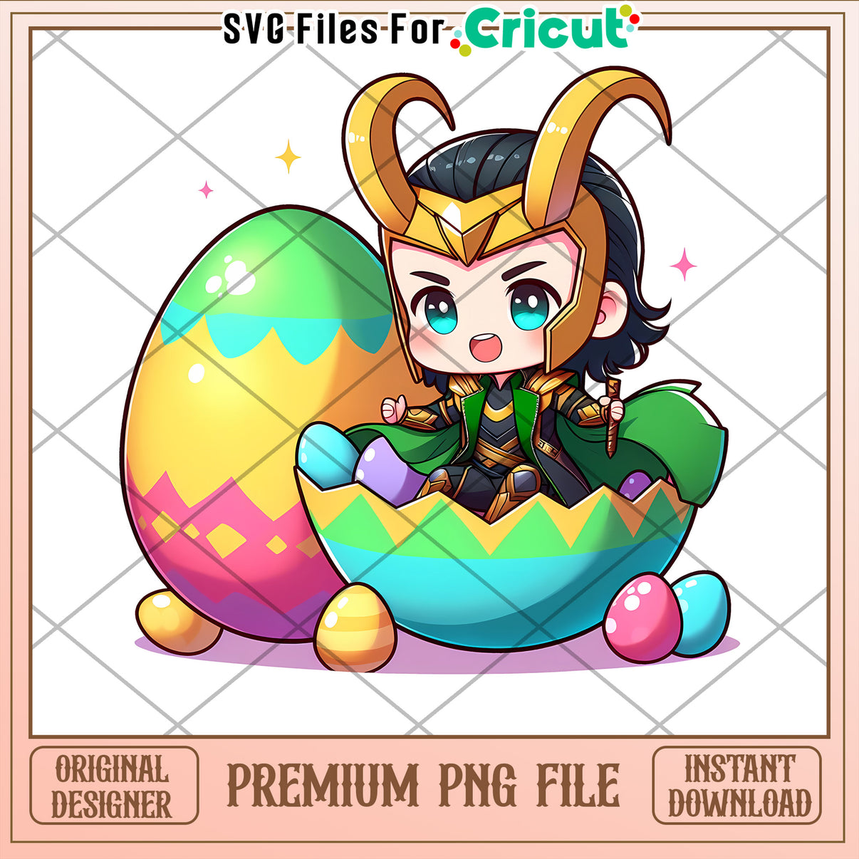 Loki Easter Egg PNG Cricut File – svg files for cricut