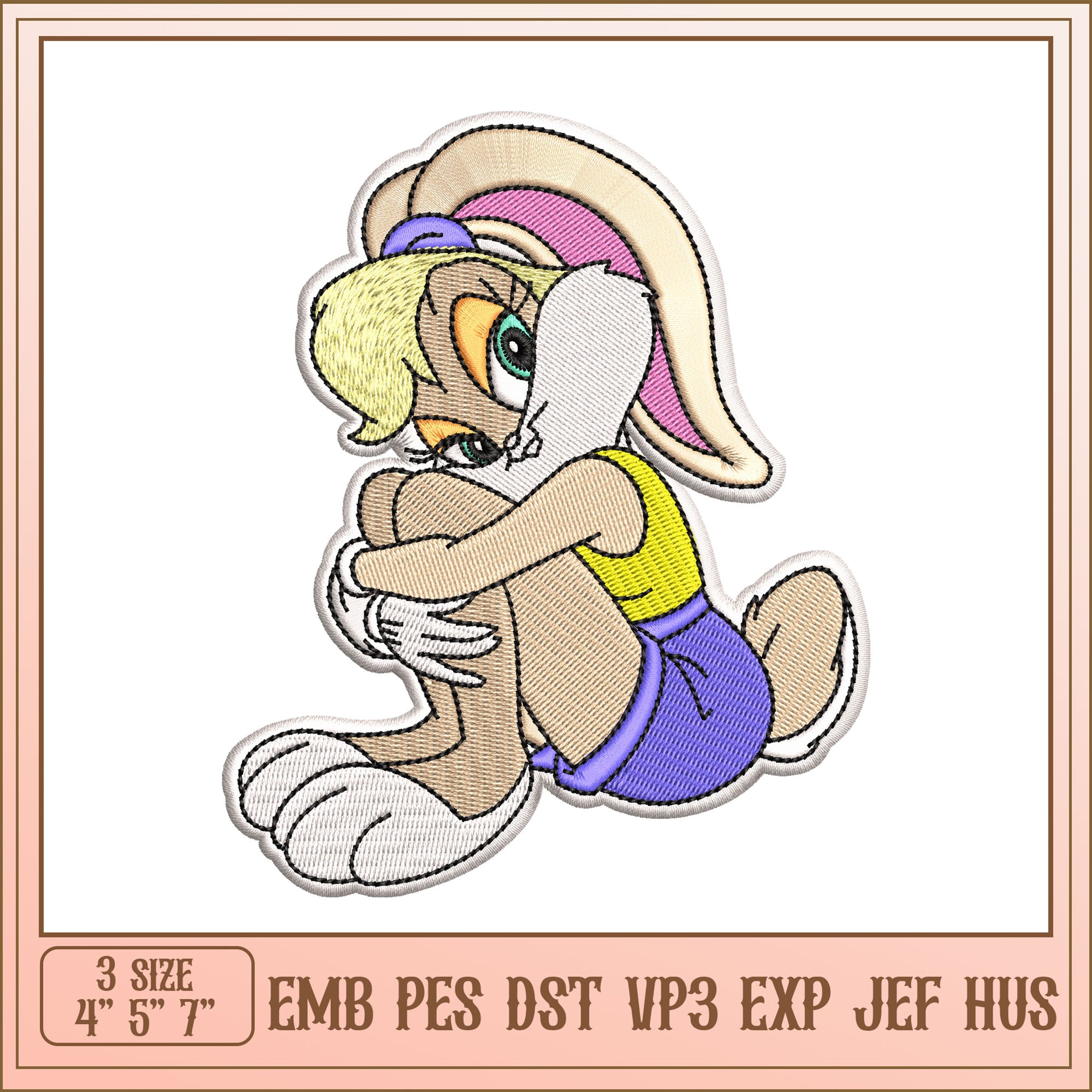 Lola Bunny Embroidery Design Svg Files For Cricut