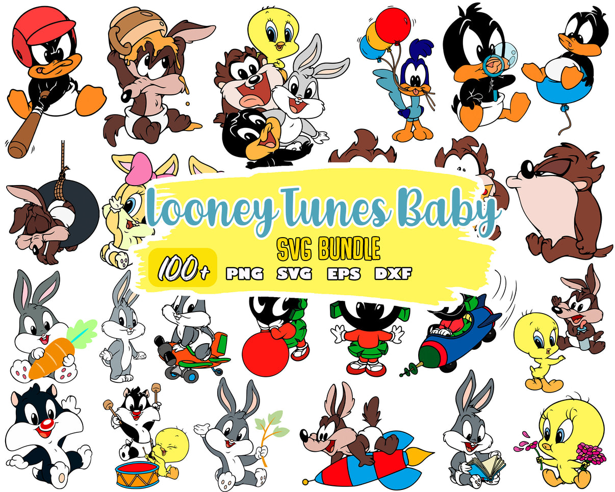 Looney tunes cartoon bundle svg, looney tunes characters svg – svg ...