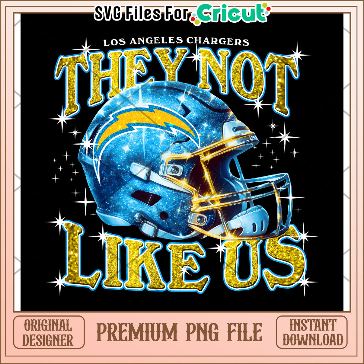 Los Angeles Chargers design, instant download premium PNG file – svg ...
