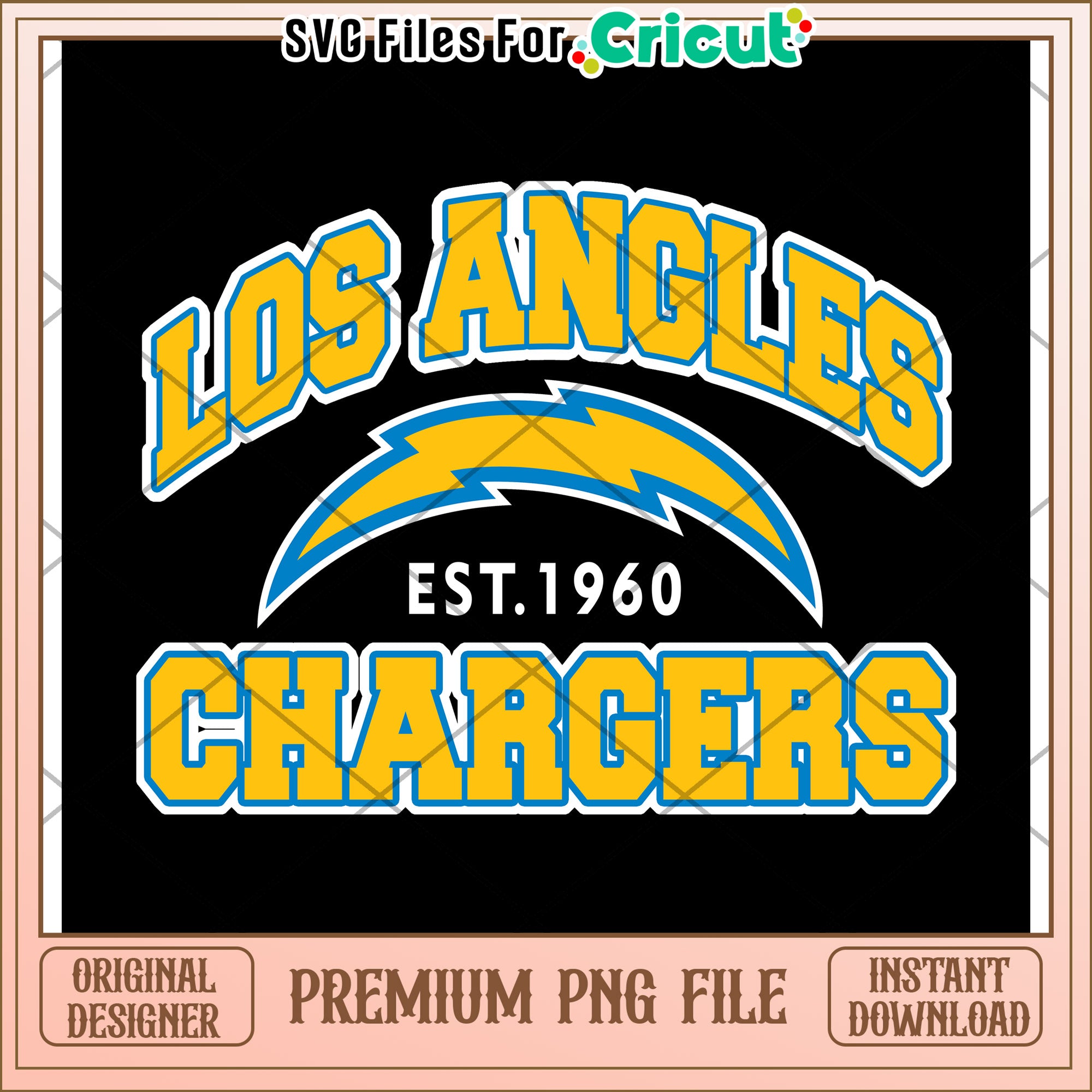 Los Angeles Chargers design for Cricut, perfect for sports fans – svg ...